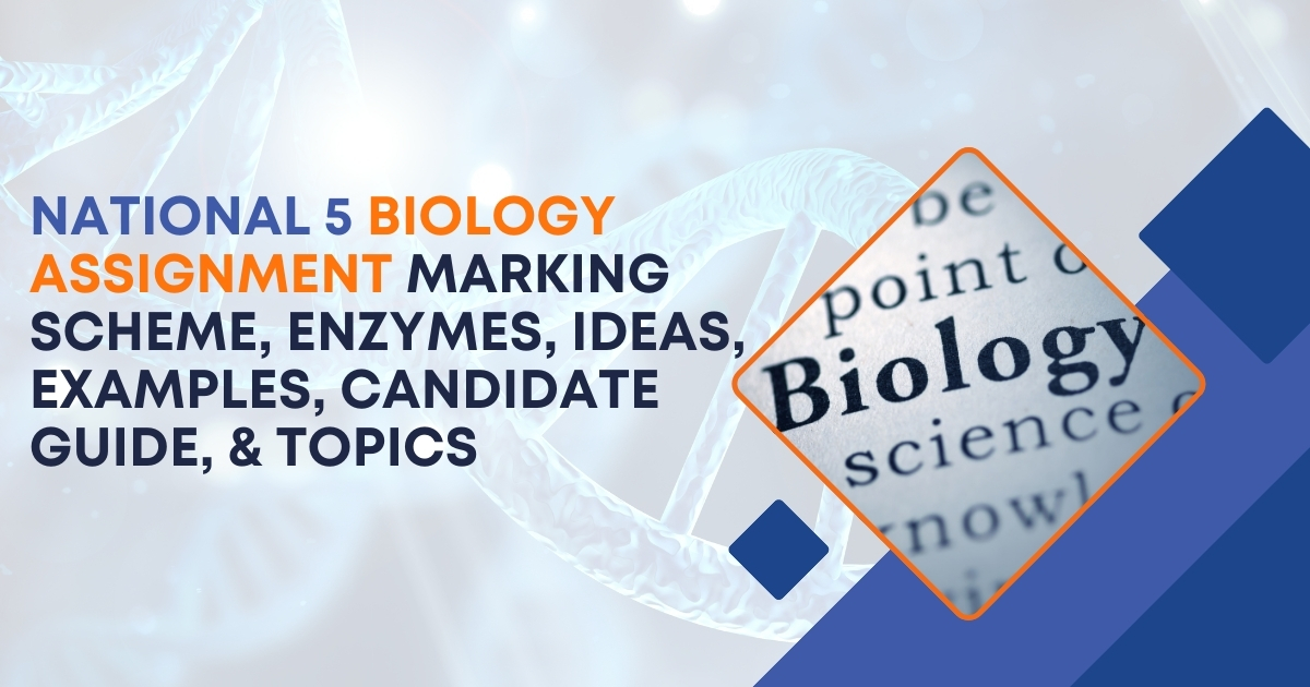 National 5 Biology Assignment-Marking Scheme, Example